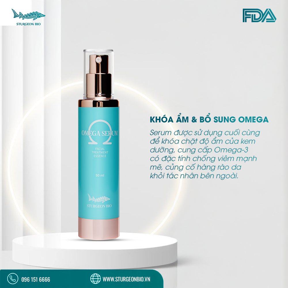 Hướng dẫn sử dụng đúng cách Omega Serum - Sturgeonbio
